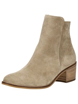 Paul Green Stiefelette PAUL GREEN Paul Green Stiefelette Veloursleder, Damen, Gr. 38,5, beige, Veloursleder, Schuhe Stiefelette, Topseller
