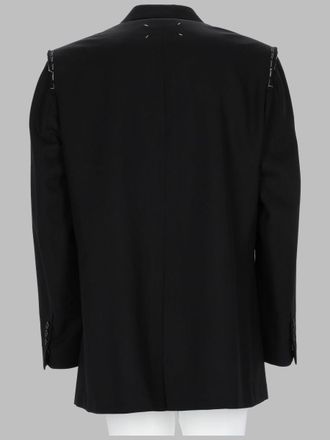 Maison Margiela Virgin Wool Single-Breasted Jacket - Black