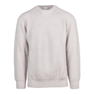 Eleventy Gerippter Pullover - - Knitwear - Herren - Grau - S