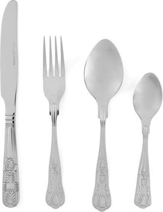Russell Hobbs RH02850EU7 Verona Besteckset - 24-teilig 18/10 Edelstahl, Tischutensilien f&uuml;r 6 Platzierungen, Sp&uuml;lmaschinenfest, Gabeln/Messer/L&ouml;ffel/Teel&ouml;ffel im Se