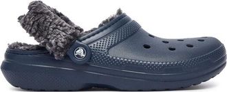 Crocs Pantoletten Classic Fleece Lined Clog Quartz 211396 Dunkelblau