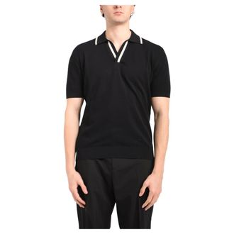 Paolo Pecora Homme, Tops, Noir, Taille: 2XL Polo