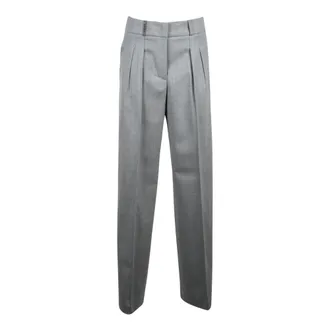 PESERICO Femme, Pantalons, Gris, Taille: 38 FR Pantalon droit classique