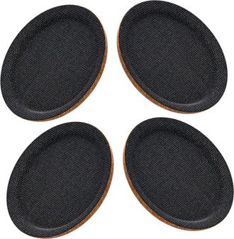 DOITOOL 4 Stück rutschfeste Möbelgleiter mit Vliesboden Schützende Möbelpads für Bett Sofa Schrankbeine Kratzfeste Bodenschoner für Hartholzböden Geräuschdämp