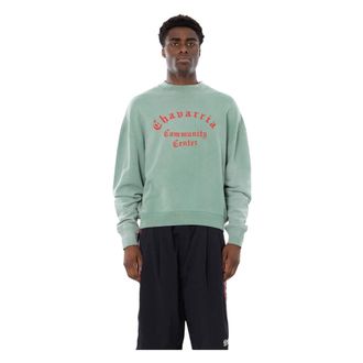 Willy Chavarria Herren, Sweatshirts & Hoodies, Gr&uuml;n, LGr&ouml;&szlig;e