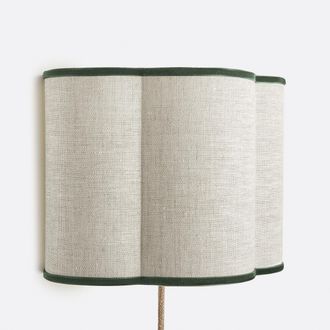 La Redoute Interieurs Applique En Lin Et Velours Thade