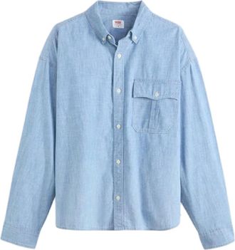 Levi's Hemd f&uuml;r Herren, kurz geschnitten, Chambray-Stoff (Chambray-Stoff)