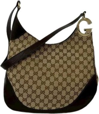 Gucci Sac bandouli&egrave;re vintage doccasion - Femme - Pre-owned - Beige - Taille: ONE Size