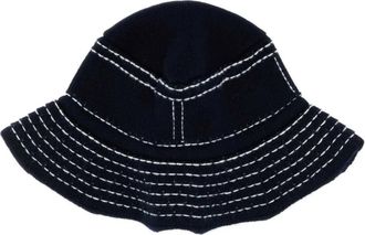 Barrie unisex, Accessoires, Bleu, Taille: S Cashmere Blend Bucket Hat