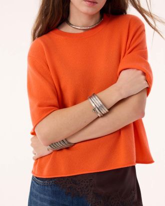 Kujten T-shirt uni cachemire, 2 fils - T-Shirt Uni