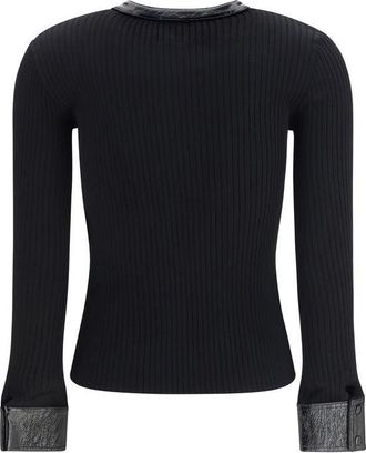 Courr&egrave;ges Womens Black Viscose Cardigan Clothing