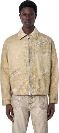 Vivienne Westwood Homme, Vestes, Beige, Taille: M Denim Zip Jacket