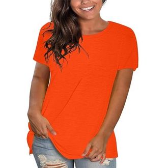 Generic Vetement Femme Ete Soldes Tunique D Ete Femme Soldes Vetement &Eacute;T&eacute; Chic T Shirts Manche Longue Polo Manches Longues Grande Taille Chemise Hippie Haut L