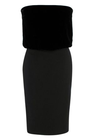 Tom Ford Velvet Strapless Corset Dress Size XXS