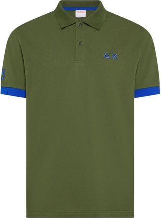 Sun 68 Homme, Tops, Vert, Taille: XL Polo Big Logo Fluo S/S