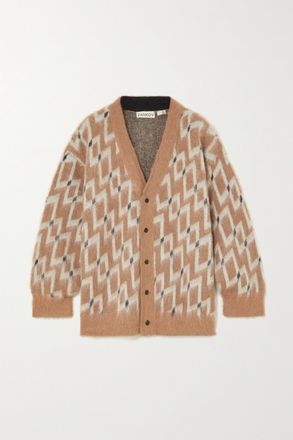 Zankov Joshua Cardigan Aus Geb&uuml;rstetem Jacquard-strick - Braun