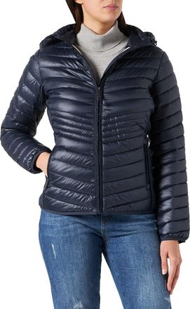 Tom Tailor Damen Lightweight Steppjacke mit Kapuze 1029206, 10668 - Sky Captain Blue, L