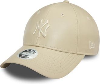 New Era 9Forty Femme Cap - Similicuir NY Yankees Beige
