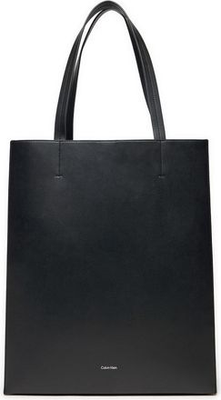 Calvin Klein Handtasche Calvin Klein Line Lthr Ns Tote 43 LV04F3000G Schwarz