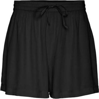 Vero Moda VMMYMILO HW Paperbag Shorts WVN GA, Black, S aux Femmes