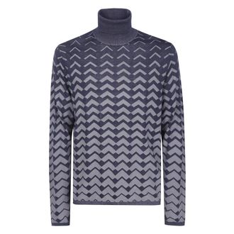 Emporio Armani Homme, Pulls, Bleu, Taille: XL Col roul&eacute;s