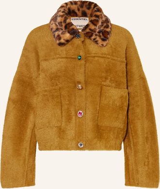 Essentiel Kunstfell-Blouson beige