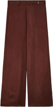 Patrizia Pepe Femme, Pantalons, Brun, Taille: 40 FR Pantalon en toile fluide