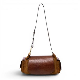 CLARIS VIROT Femme, Sacs, Brun, Taille: ONE Size Marine Shoulder Bag