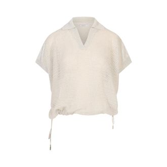 PESERICO Femme, Pulls, Beige, Taille: 42 FR M99126F12 09321 V-neck Tricots