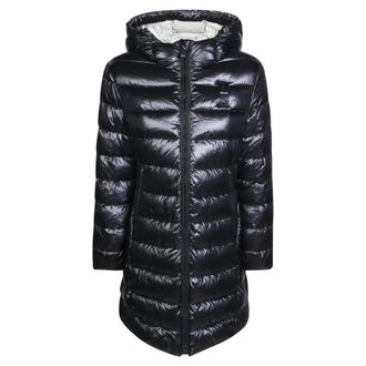 Blauer Femme, Manteaux, Noir, Taille: 42 FR Adelaide Giubbotto