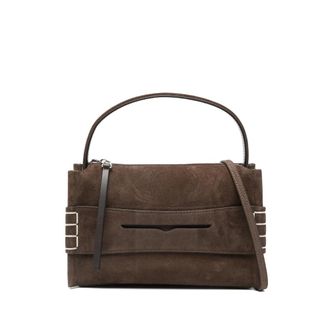 J.W.Anderson Small Loafer Suede Top Handle Bag