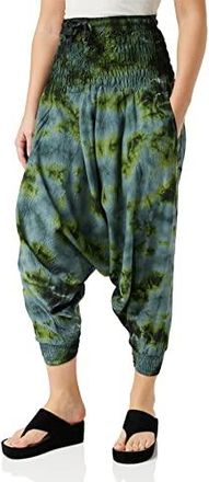 Shopoholic Fashion Pantalon coloré Tie Dye Baggy Harem, Vêtements Hippies Coupe Ample Boho Brighter, Ample