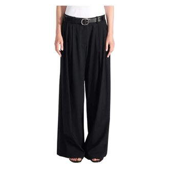 Liviana Conti Femme, Pantalons, Noir, Taille: 36 FR Wide Pantalons