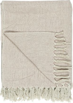 Ib Laursen Plaid Malve 130 x 160 cm Baumwolle Decke Quilt mit Fransen 6544-38