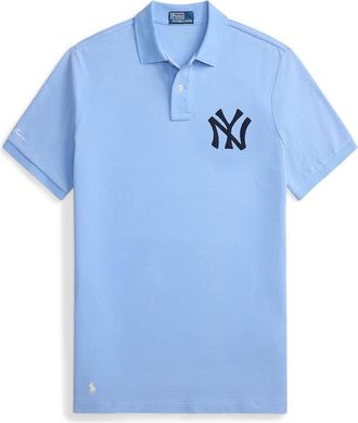 Ralph Lauren Piqu&eacute;-Poloshirt mit New York Yankees-Stickerei in
