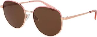 Ted Baker Femme, Accessoires, Rose, Taille: ONE Size Frame Aviator Lunettes de soleil