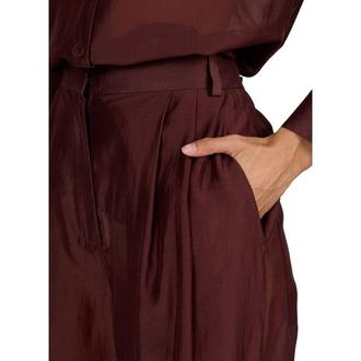 Tibi Pantalon large taille haute