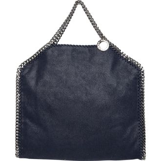 Stella McCartney Femme, Sacs, Bleu, Taille: ONE Size Midnight Falabella Fold-Over Tote Bag