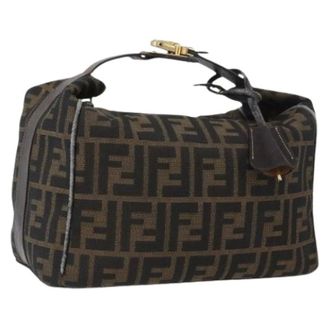 Fendi Sac &agrave; main Pre-owned Zucca en toile - Femme - Pre-owned - Brun - Taille: ONE Size
