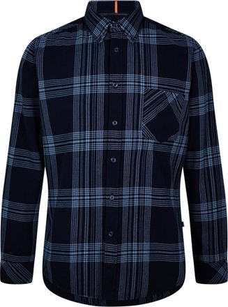 HUGO BOSS Rickert_M Button-Down-Hemd f&uuml;r Herren, Regul&auml;r (Dunkelblau)