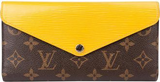 Louis Vuitton Portemonnaie - Louis Vuitton Canvas Epi Monogram Marie Lou Wallet - Gr. unisize - in Braun - f&uuml;r Damen