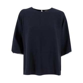 Fabiana Filippi Femme, Blouses et Chemises, Bleu, Taille: 40 FR Top
