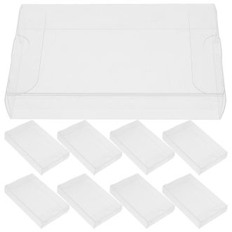 OSALADI 10 St&uuml;ck Pack Transparente PVC Kassettenaufbewahrung mit Staubschutz Stapelbarer Musikkassetten Organizer Kompakt und Leicht f&uuml;r Kassettenspeicher