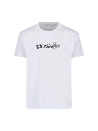 Off-white T-Shirt Flower Skate