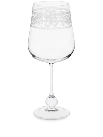 Dolce & Gabbana verre à pied à détails contrastants - Blanc