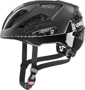 Uvex gravel x - sicherer Performance-Helm für Damen und Herren - individuelle Größenanpassung - optimierte Belüftung - black skyfall matt - 52-57 cm