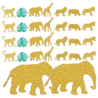 BESPORTBLE 200 St&uuml;ck Tierkonfetti aus Papier Buntes Partydekor f&uuml;r Babyparty Geburtstagsfeier Gender Reveal Tischkonfetti f&uuml;r Jungen M&auml;dchen