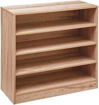 5five Simply Smart 5five Simply Smart - Chaussures de rangement en bois naturel pour 12 paires - Organisateur de chaussures &eacute;l&eacute;gant x13, finition effet bois naturel