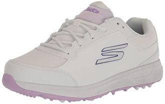 Skechers Prime Chaussures de golf sans crampons pour homme Coupe décontractée, Blanc/lavande., 39.5 EU