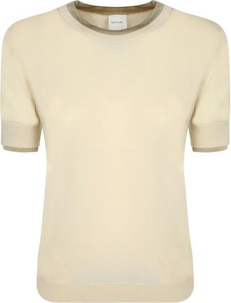 Paul Smith Femme, Pulls, Blanc, Taille: 40 FR Tricot ras du cou